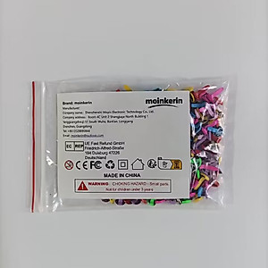 moinkerin 200 Pcs Mini Brads Metal Brad Fasteners Split Pins Pastel, 0.3 x 0.47 inch Multicolor Round Brads for Paper Craft DIY Stamping Scrapbooking