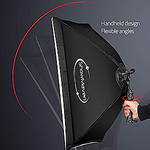 ShowMaven 45W Dimmable LED Light with Double Color Temperature Continuous Lighting Studio Kit,3 Packs 20x28 Inches Studio Softbox, for Photo Studio Portrait, Video Shooting