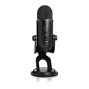 Blue Microphone Yeti USB Microphone (Blackout) Bundle with C920S HD Pro Webcam (2 Items)