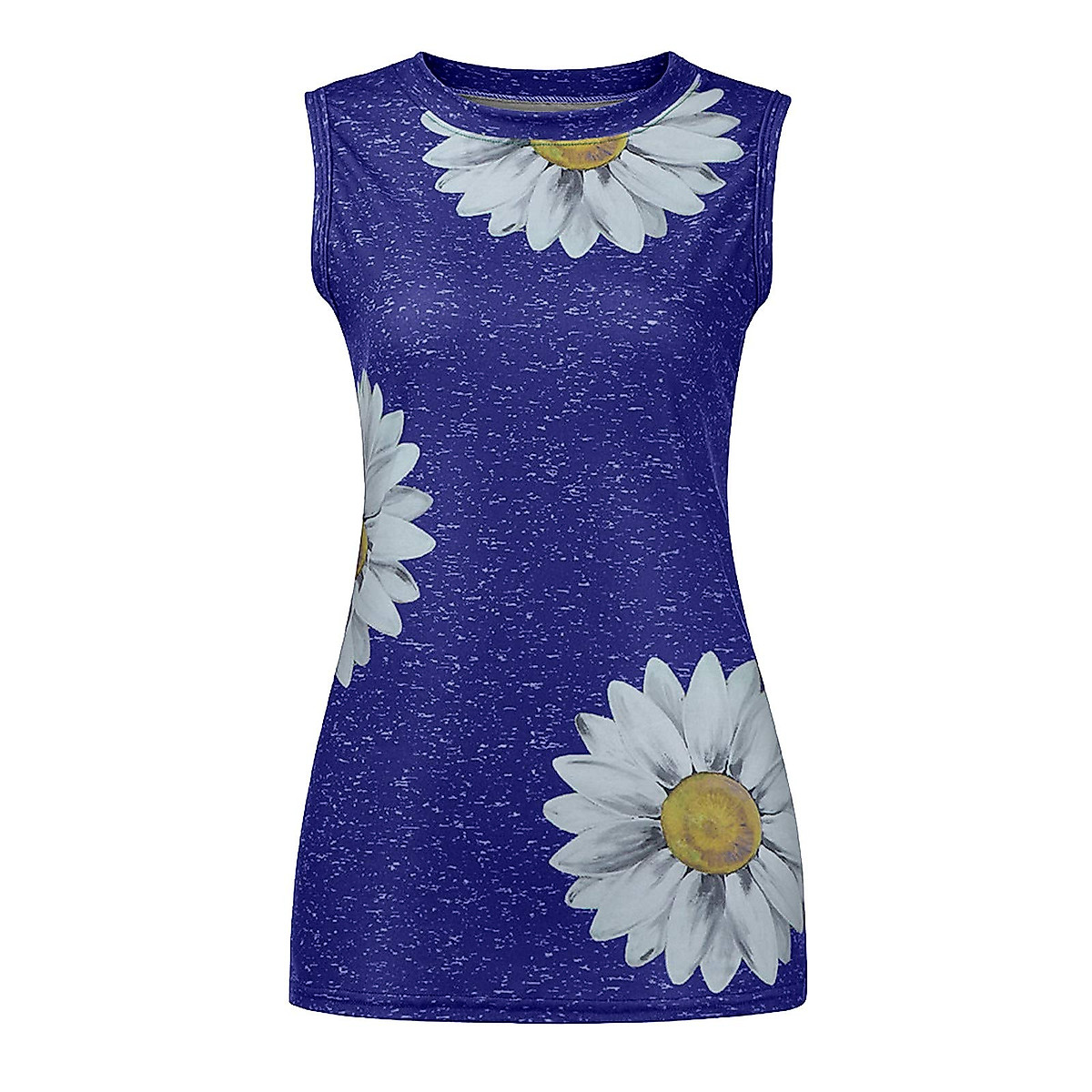 Ceboyel Women Sunflower Print Tank Tops Floral Summer Casual Shirts Loose Fit Sleeveless Tshirts Trendy Cute Outfits 2023