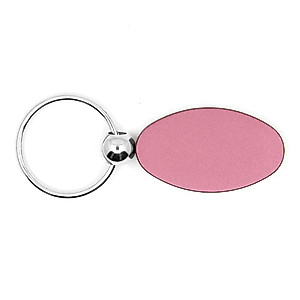 Honda Burgundy Aluminum Metal Oval Accord Logo Key Chain Fob Chrome Ring