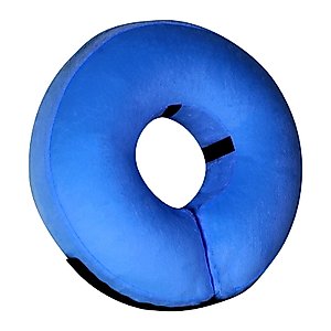 Tonqixope Inflatable Dog Cone Collar-Soft Protective Cone for Dogs After Surgery,Dog Donut Collar for Large Medium Small Dogs and Cats (Blue,Large)
