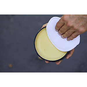 VIKING Cotton Terry Cloth Applicator Pads, Car Wax Applicator, 5 Inch Diameter, Cream, 6 Pack