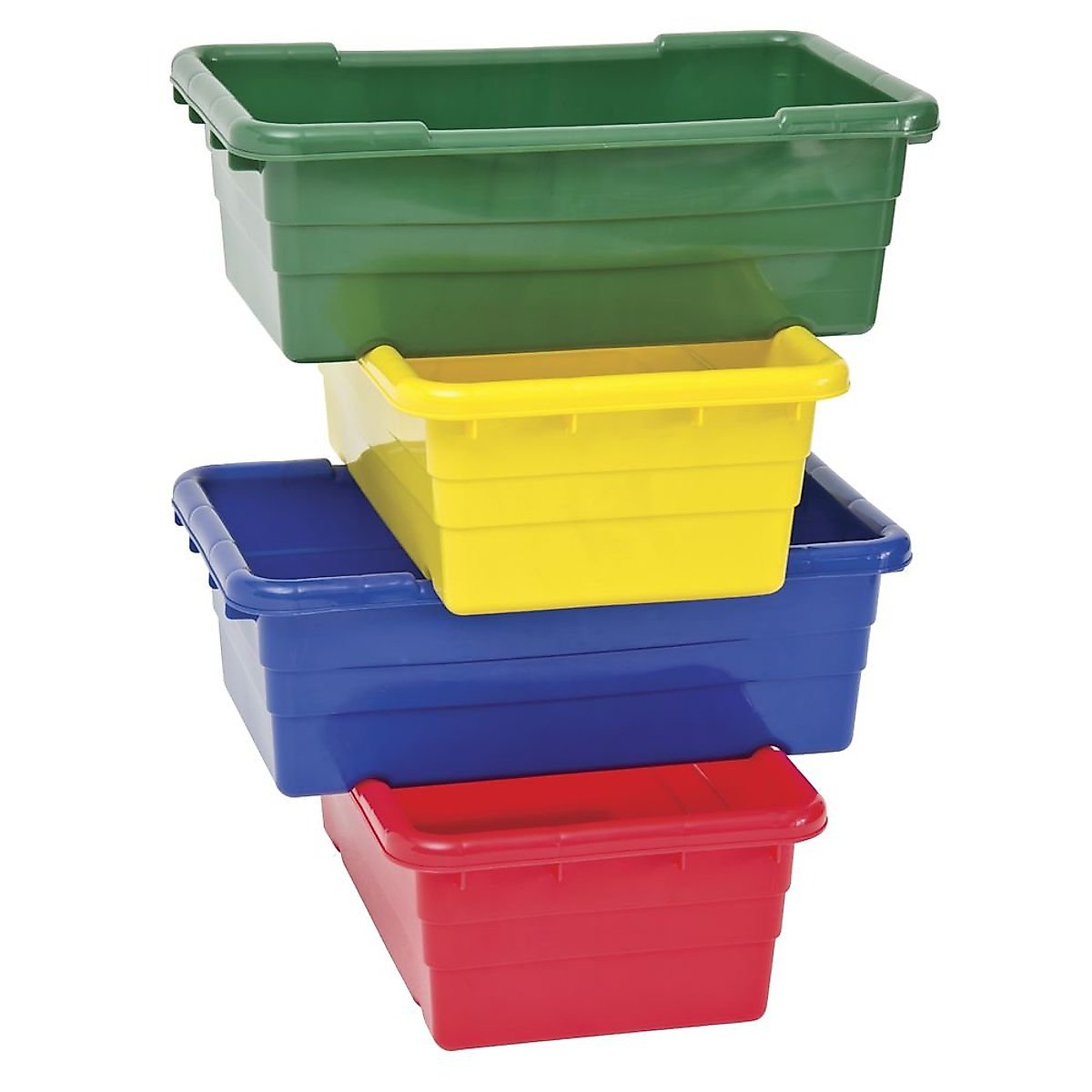 Nest and Stack Storage Container Red- 25"L x 16"W x 8 1/2"D