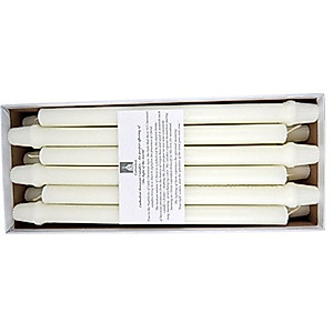 Cathedral Brand 51% Beeswax Short 4's Candles with Self-Fitting Ends, 7/8 Inch x 12 Inch, Box of 24