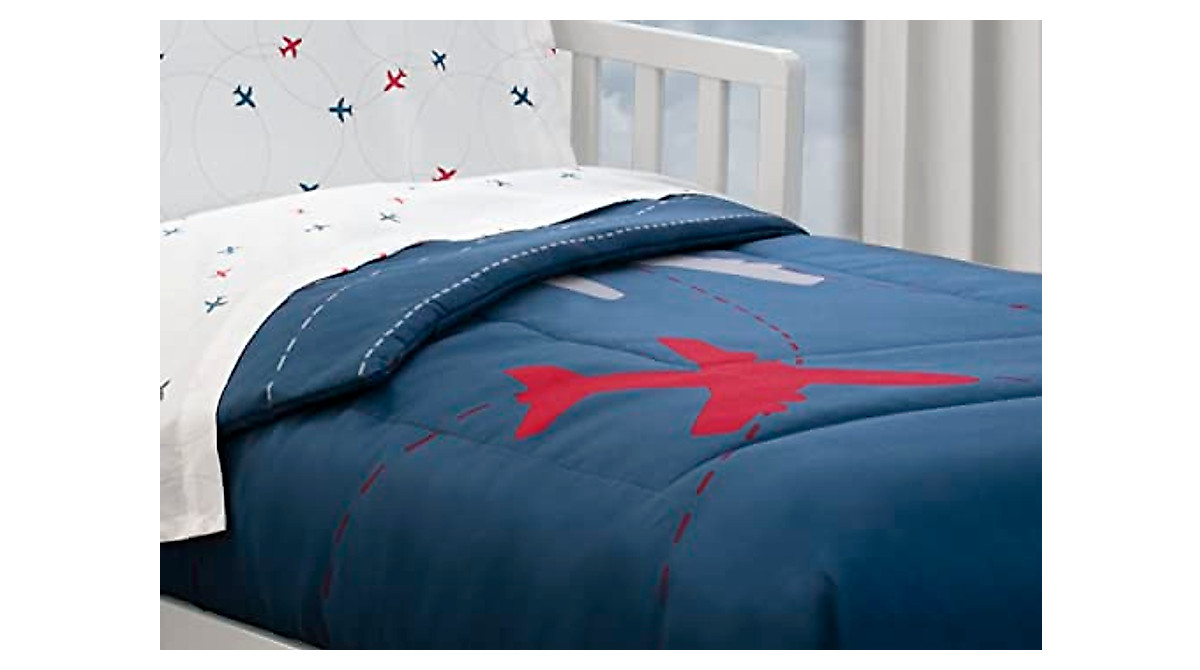 Delta Children Toddler Bedding Set - Reversible Comforter & Sheets