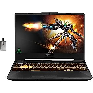 ASUS 2022 TUF A15 15.6" FHD 144Hz Gaming Laptop, AMD Ryzen 5-4600H Processor, 32GB RAM, 1TB PCIe SSD, Backlit Keyboard, GeForce GTX 1650, 720 HD Webcam, Windows 11, Gray, 32GB Snowbell USB Card