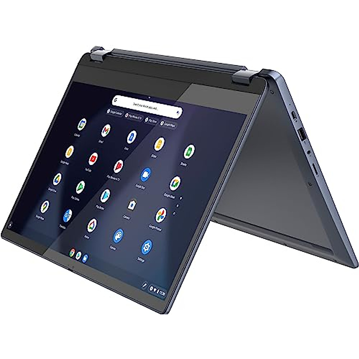 Lenovo Flagship Flex 2 in 1 Chromebook 15.6Inches FHD Touchscreen Business Student Laptop Intel Celeron N4500 Processor 4GB RAM 64GB eMMC Google Classroom Zoom Ready WiFi 6 Webcam Chrome OS Blue