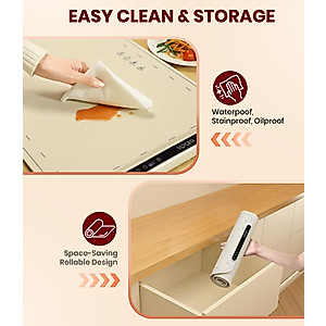 Food Warming Mat for Buffet, VEPOKA Electric Warming Tray to Keep Food Warm at Party, Silicone Heating Mat with 7 Temperature Levels& Auto Shut-Off, Food Warmers for Parties, Gatherings, Everyday Use