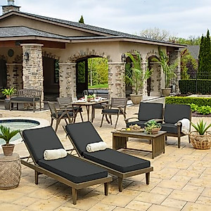 Arden Selections ProFoam Performance Outdoor Seat Cushion 19 x 20, Slate Grey