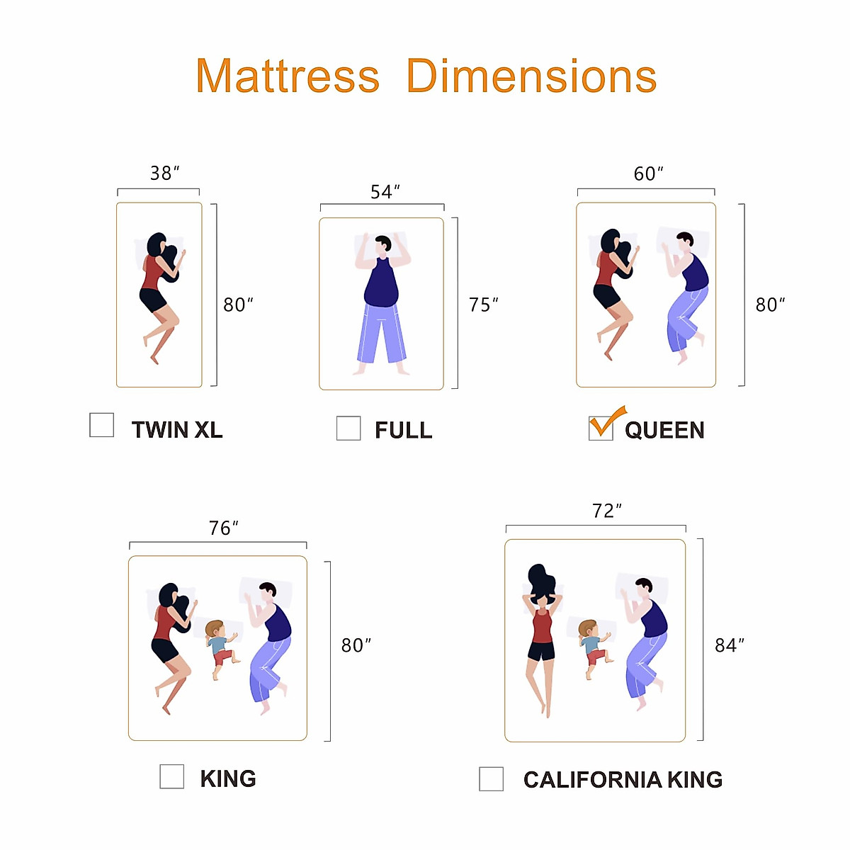 ESHINE 14 inch Queen Memory Foam Mattress - Queen Size Mattress with Cooling Gel Memory Foam for Pressure Relief, Green Tea Mattress in a Box for Comfort Sleep, CertiPUR-US Certified, Dark Grey