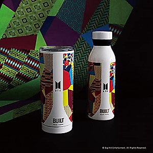 BUILT BTS Stainless Steel Leak Proof Thermos Water Bottle, All Members, 18 Ounce