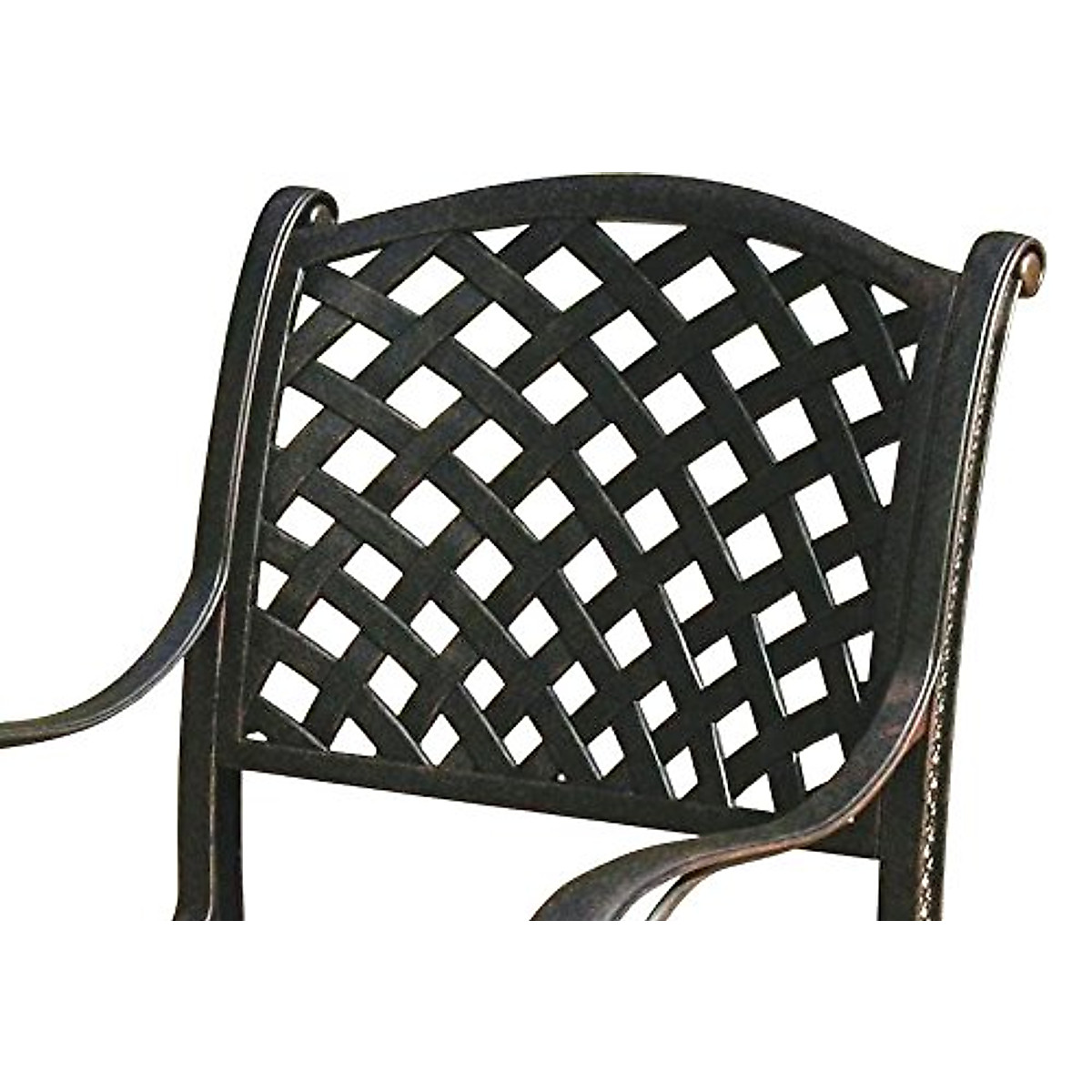 Cast Aluminum Patio Dining Set Nassau 11 Piece Outdoor Furniture with 46"x120" Rectangle Table