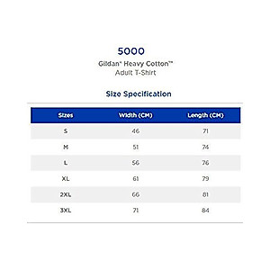 Gildan Blank T-Shirt - Unisex Style 5000 Adult Sports Grey