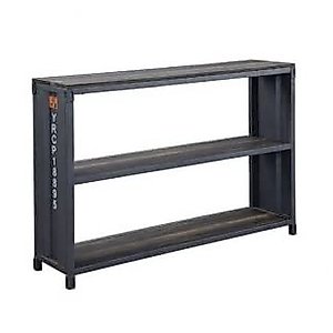 Acme Furniture Cargo Bookshelf, Weathered Oak & Gunmetal Finish