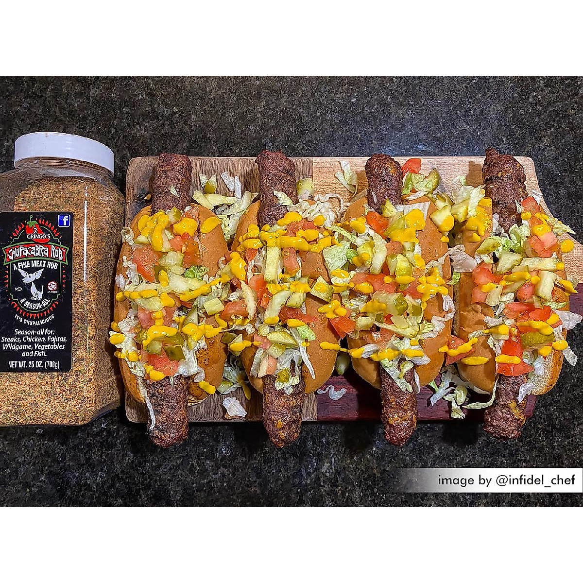 2 Gringos Chupacabra Original Fine Meat Rub, 25 Ounces