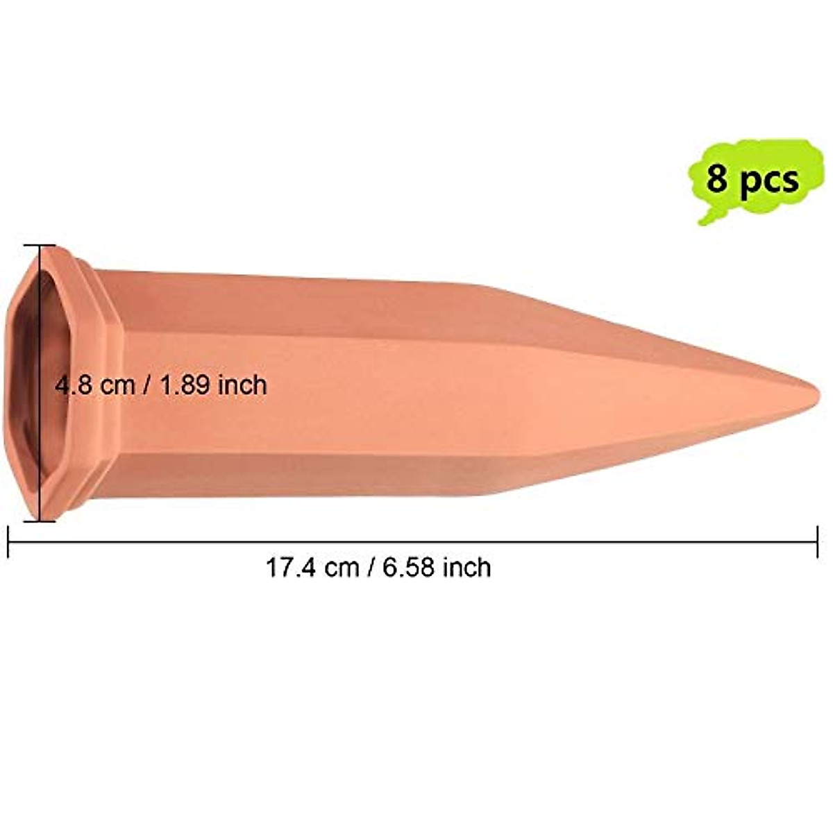 JULIAS 8 Pcs Vacation Plant Waterer Terracotta Plant Waterers Self Plant Watering Spikes Terracotta Wine Bottle Stake Set Plant Watering Devices