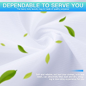 Windyun 4 Pieces Jumbo Mesh Laundry Bags, 43 x 35 and 24 x 32 Inches Large Mesh Wash Bags Zippered Garment Bag for Washing Machine Garment Dirty Clothes Washer Dryer Net Protector