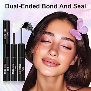 Lash Bond and Seal, Lash Cluster Glue for DIY Eyelash Extensions,Individual Lash Glue for Cluster Eyelash, Strong Hold, Eye Lash Glue for Personal Makeup Use (Black01 Bottle)