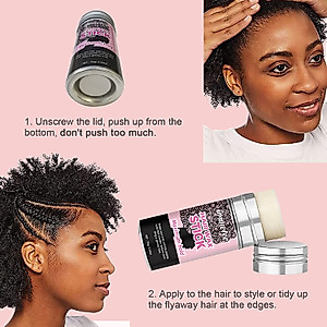 immetee Hair Wax Stick, Wax Stick for Hair & Hair Wax Stick for Flyaways, Edge Control Slick Stick, Hair Wax Stick for Wigs Men ＆ Women-75g