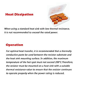 WOWOONE Set of 10 Power Resistor, Aluminum Shell Resistors, 25W 6 Ohm/8 Ohm, 50W 25 Ohm, 100W 8 Ohm/3 Ohm Watt Shell Power Aluminum Housed Case Wirewound Resistor for Nest Hello Doorbell