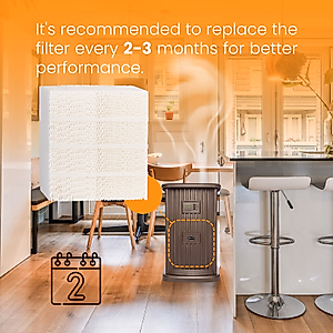 ANTOBLE 1043 Super Humidifier Wick Filter Replacement for Essick Air AIRCARE EP9500 EP9700 EP9800 EP9R500 EP9R800 826000 831000 and Bemis Space Saver 800 8000 Series Evaporative Humidifiers (2 Pack)