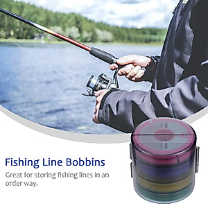 BESPORTBLE 1box Silicone Main Junction Box Fishing Gear Container Fishing Line Bobbins Fishing Accessories Fishing Line Storage Spools Fish Wire Storage Tool Fishing Line Winding Tool