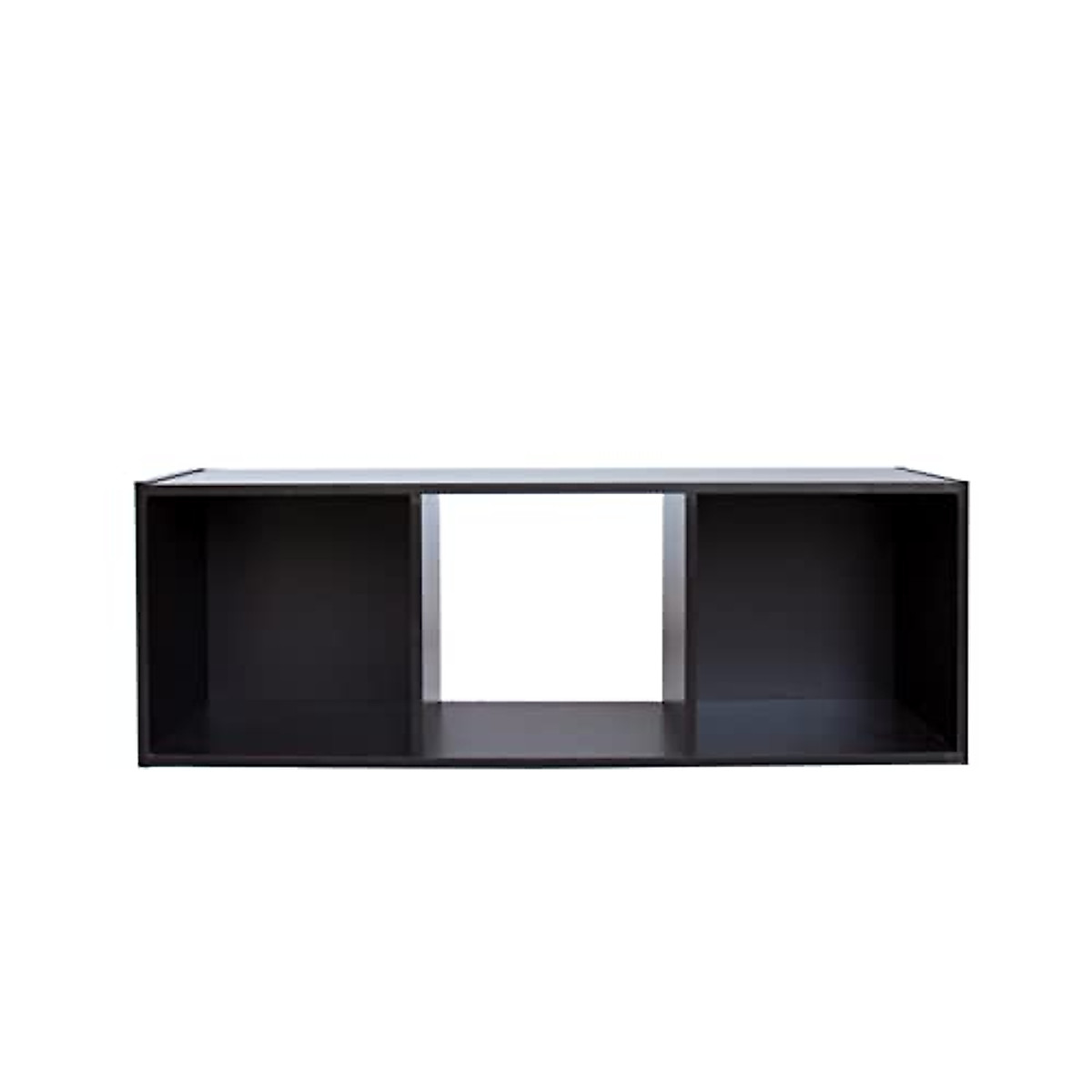 PACHIRA E-Commerce US Wooden Cube Storage Organizer, Unit Shelf, Closet Cabinet, Bookshelf File in Living Room, Bedroom, Study 3 Cube, Dark Brown