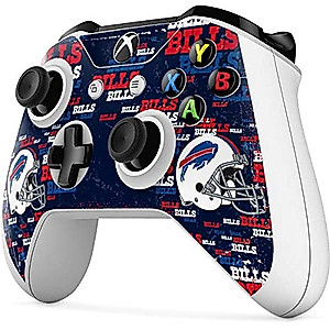 Skinit Decal Gaming Skin Compatible with Xbox One S Controller - Officially Licensed NFL Buffalo Bills - Blast Alternate Design