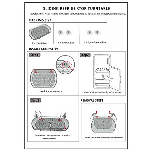 Lazy Susan Fridge Turntable Organizer Organization, LOYAL SEA Lazy Susan Kitchen Rotating Organizing Tray Turntable for Cabinet Pantry Fridge Refrigerator Organizers and Storage, 16.5''x11'', Clear