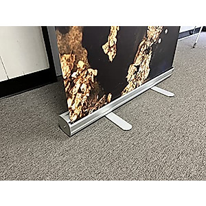 6 pack,33'' X 81'' Retractable Roll Up Banner Stand,business,Wedding,Pop Up Trade Show Sign Display,store sign display(Hardware only), Silver