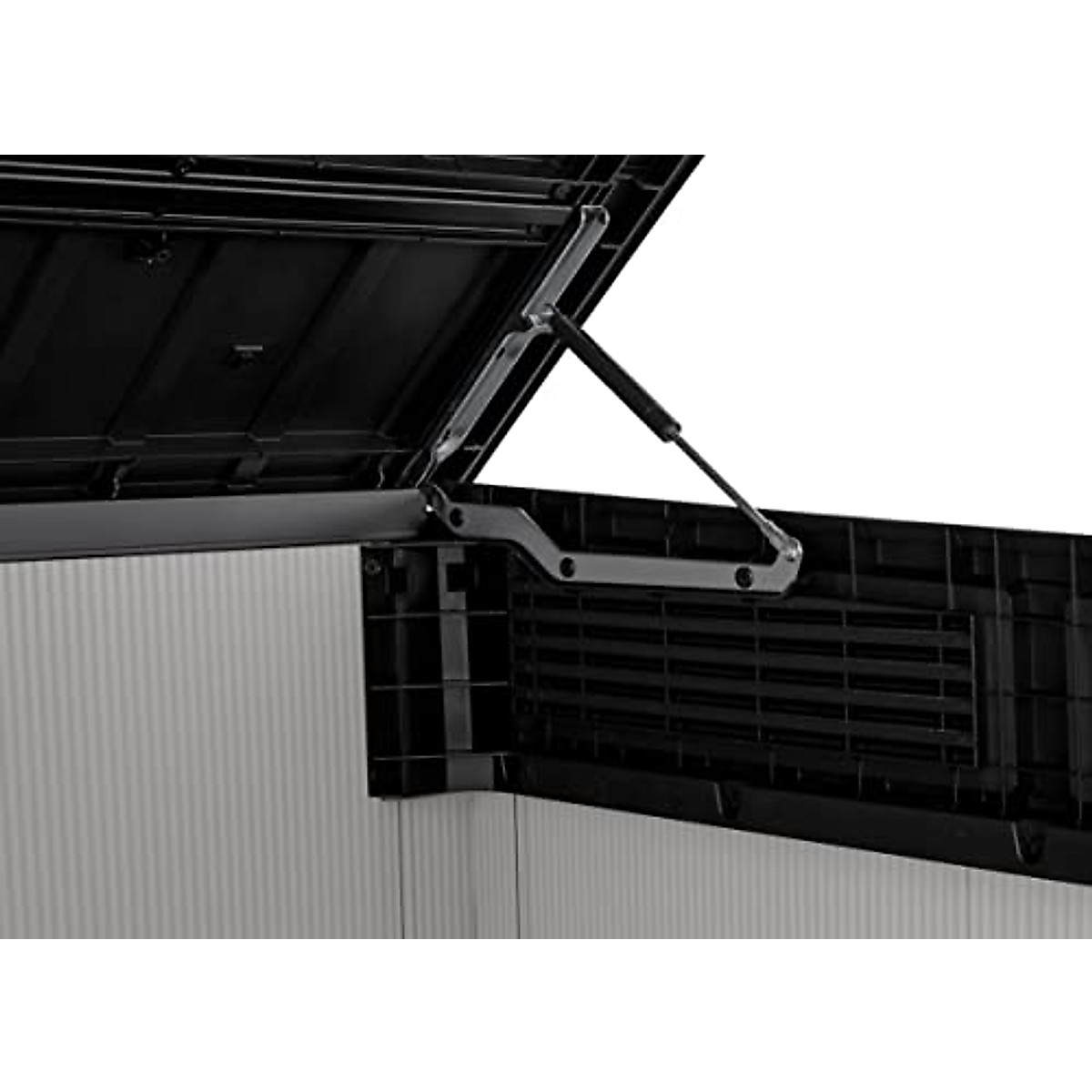 Keter Premier Jumbo 6.2 x 4.3 ft. Outdoor Resin Horizontal Storage Shed for Outdoor Yard and Garbage Bin Storage