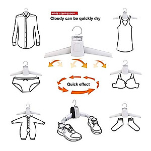 Portable Clothes Dryer Fast Drying Cloth Suit Hanger Dryer, Electric Folding Clothes Shoes Drying Hangers Mini Portable Dryer Rack Machine for Household Travel