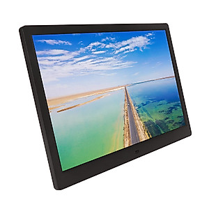 Digital Photo Album, 100‑240 V USB Interface Large Storage Digital Photo Frame Multiformat Playback for Images (US Plug)