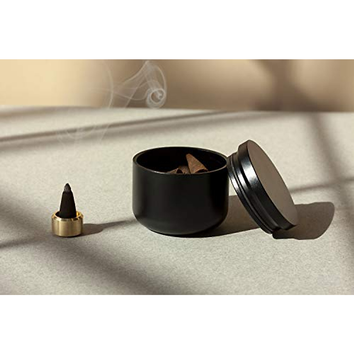 Craighill Press Vessel | Black | 5 oz | Airtight Container for Storing Rare Spices or Heirloom Jewelry | Fashioned from Precision-Machined Anodized Aluminum