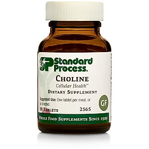 Standard Process Choline - Liver Support, Gallbladder Support, and Nervous System Supplement with Choline Bitartrate and Honey - 90 Tablets