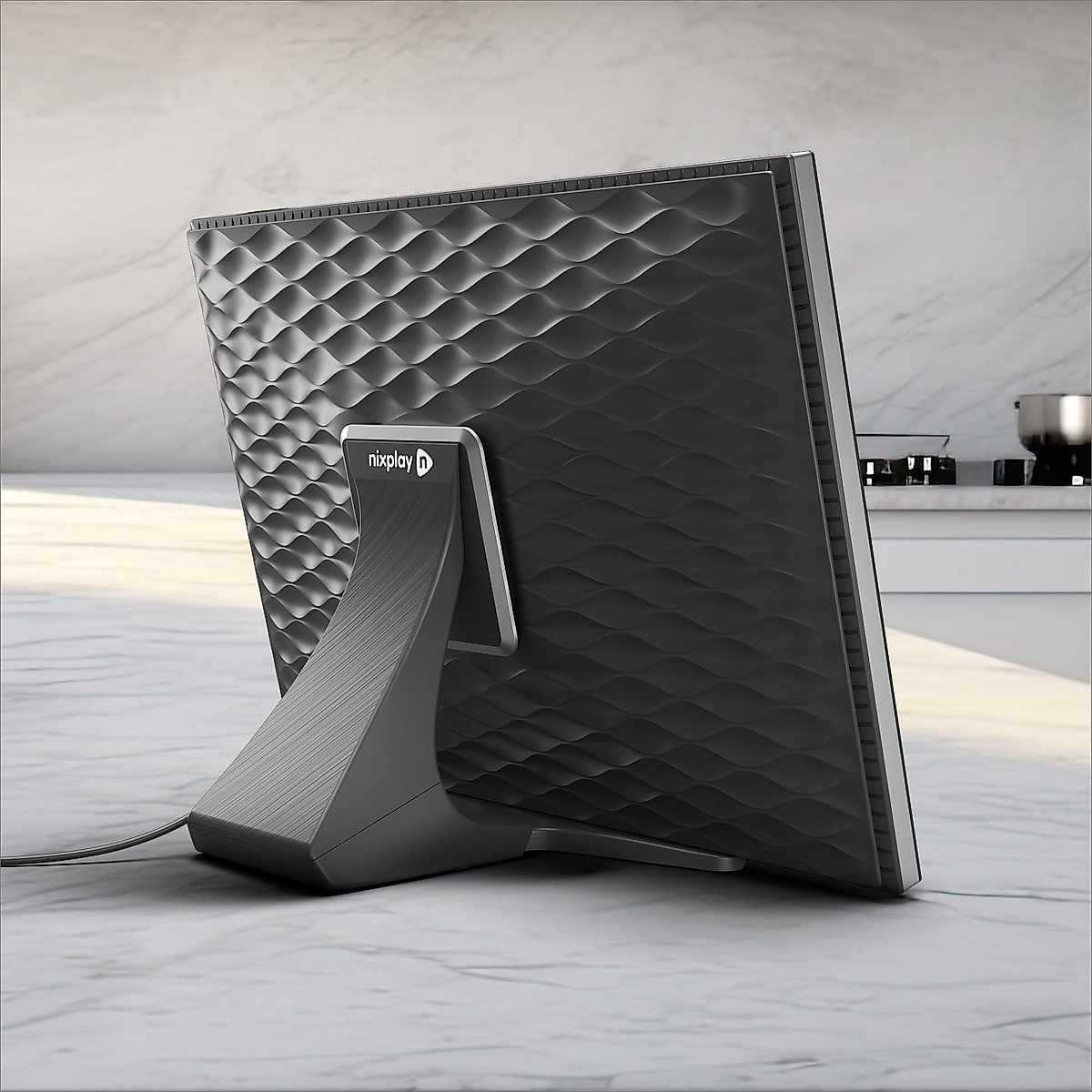 Nixplay Digital Touch Screen Picture Frame with WiFi - 10.1” Photo Frame, Connecting Families & Friends (Black/Silver)