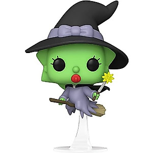Funko Pop! TV: Simpsons - Witch Maggie, Amazon Exclusive (Glow in The Dark), Multicolor, 66342