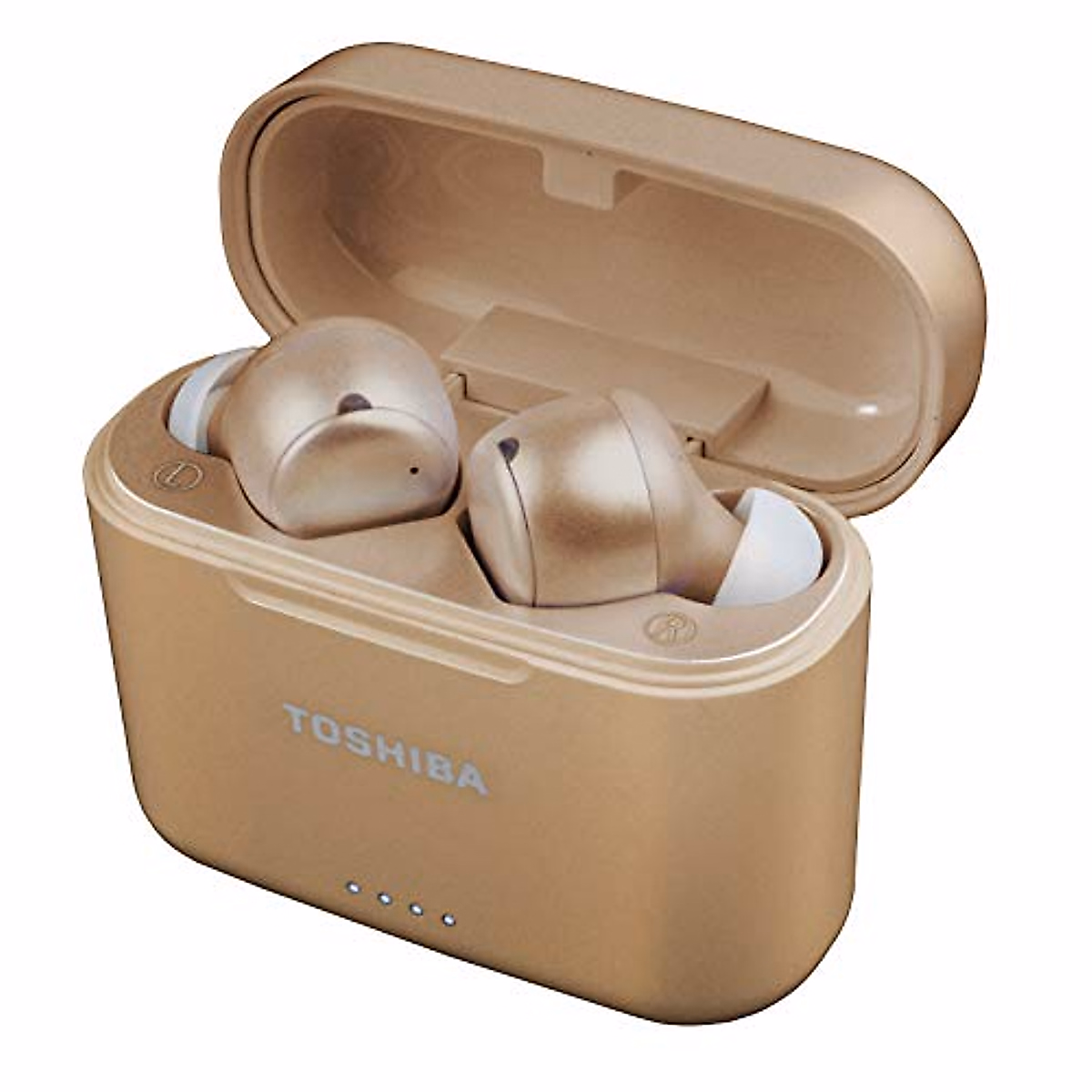 Toshiba Air Hush Active Noise Cancelling True Wireless Earphones, Gold (RZE-BT1050E)