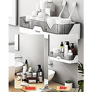 EigPluy Shower Caddy,Adhesive Shower Shelves,Wall Mount Shower Storage Organizer Rack,No Drilling Shower Shelf for Inside Shower(2 Pack)