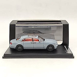 High Restore 1:64 for Rolls-Royce Ghost Extended Wheelbase Diecast Car Model Miniature Vehicle Hobby Collectible Gifts (Grey)