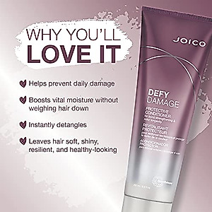 Defy Damage Protective Conditioner | For Color-Treated Hair | Strengthen Bonds & Preserve Hair Color | With Moringa Seed Oil & Arginine | 8.5 Fl Oz