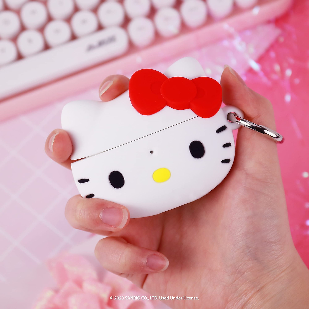 iFace AirPods Pro 2 Case [Hello Kitty and Friends] - Cute Silicone Protective Cover [Carabiner Included] [Wireless Charging Compatible] – Hello Kitty