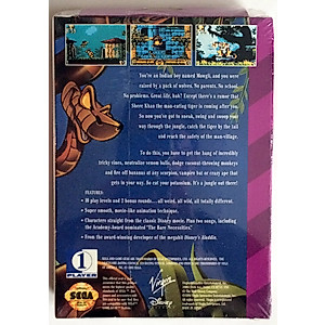 Sega Game Gear Classic Jungle Book Virgin