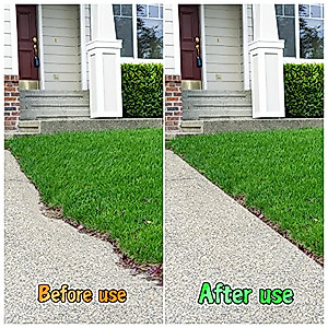 Fadown Edger Lawn Tool Half Moon Lawn Edger with Saw-Tooth Blade for Cleaning Edges Along Sidewalks Driveways Garden Flower Beds-Made of Stainless Steel with T-Grip Handle