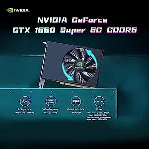 HP Gaming PC Desktop Computer - Intel Quad I7-6700 up to 4.0GHz, GeForce GTX 1660S 6G, 32GB DDR4 Memory, 128G SSD + 3TB, RGB Keyboard & Mouse, WiFi & Bluetooth 5.0, Win 10 Pro (Renewed)