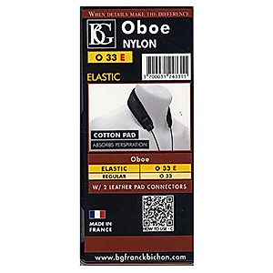 BG O33E Oboe Nylon Strap, Elastic, 2 LP Connect