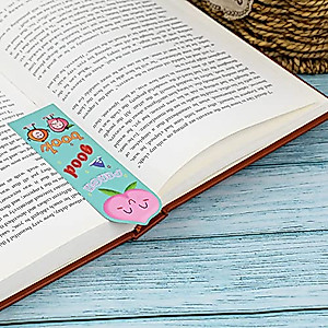 Bookmarks Scratch and Sniff Bookmarks Fruit Theme Scented Fun Bookmarks Assorted Cute Bookmarks for Students, Teens, Food Lovers, 36 Pieces 12 Styles