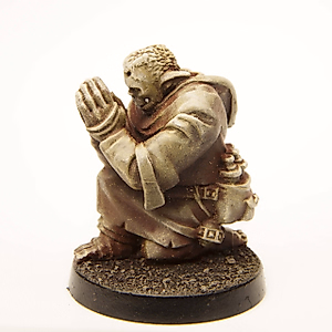 Stonehaven Miniatures Half-Orc Cleric Figure (for 28mm Scale Table Top War Games) - Made in USA