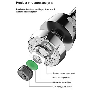 ECYC 360 Rotatable Bent Water Saving Tap Aerator Diffuser Faucet Nozzle Filter Water Swivel Head Kitchen Faucet Adapter Bubbler